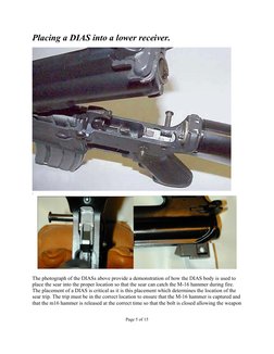 AR-15 Drop In Auto Sear Guide | PDF | Trigger (Firearms) | Components