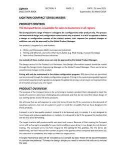 Lightnin Compact Series Mixers Overview | PDF | Gear | Bearing (Mechanical)