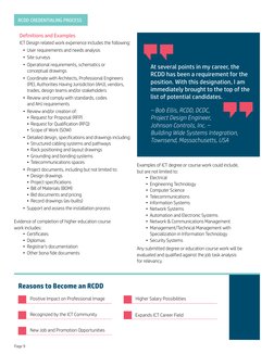 RCDD Certification Handbook - Updated | PDF