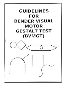 Bender Visual Motor Gestalt Test - GUIDELINES | PDF