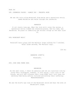 Minecraft Movie Full Script | PDF | Minecraft