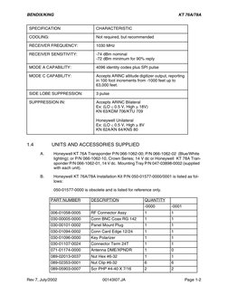 Transponder KT 76a | PDF | Transponder (Aeronautics) | Electrical Connector