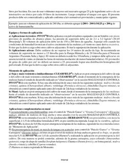 Herbicida Pivot H: Ficha Técnica y Uso | PDF | Agua | Herbicida