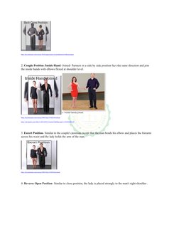 Essential Ballroom Dance Positions | PDF | Dances | Ballroom Dance
