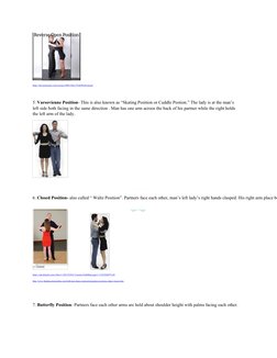 Essential Ballroom Dance Positions | PDF | Dances | Ballroom Dance