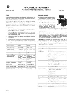 Revolution Frontier - DataSheet - 2.0 | PDF | Ct Scan | Medical Imaging