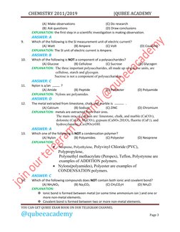 Qubee Academy Chemistry Exam Guide | PDF | Reaction Rate | Chemical ...