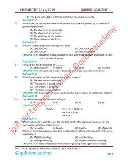 Qubee Academy Chemistry Exam Guide | PDF | Reaction Rate | Chemical ...