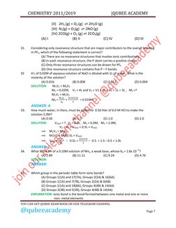 Qubee Academy Chemistry Exam Guide | PDF | Reaction Rate | Chemical ...