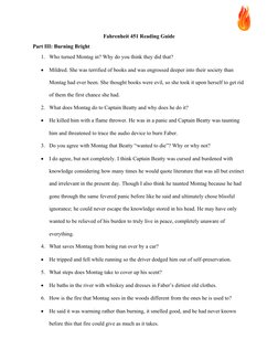 Fahrenheit 451 Part 3 Summary | PDF | History | Young Adult