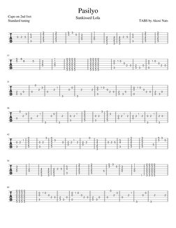 Pasilyo Guitar and Ukulele Tabs | PDF | European Musical Instruments ...