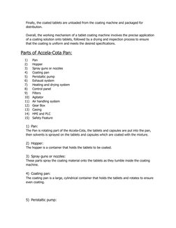 Accela Cota Tablet Coating System Overview | PDF | Tablet (Pharmacy ...