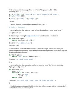 Python Crash Course Exercise Solutions | PDF | Function (Mathematics ...