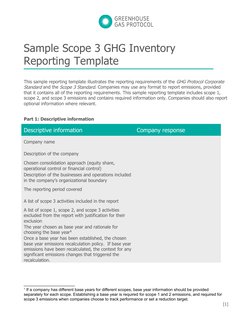 Scope 3 GHG Inventory Reporting Template | PDF | Economies | Climate Change