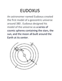 Eudoxus' Geocentric Universe Model | PDF