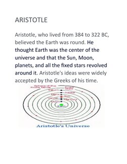 Eudoxus' Geocentric Universe Model | PDF