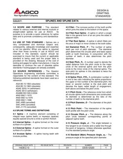 Spline Standards and Data Overview | PDF