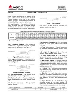 Spline Standards and Data Overview | PDF