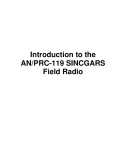 AN/PRC-119 SINCGARS Radio Overview | PDF | Hertz | Electrical Engineering