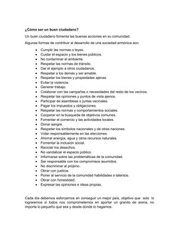Cómo Ser un Buen Ciudadano | PDF | Sociedad | Violencia