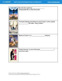 Film Review Worksheet for Students | PDF | Games & Activities ...