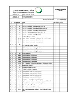 DEWA Standard Drawings Overview | PDF | Stairs | Electrical Substation
