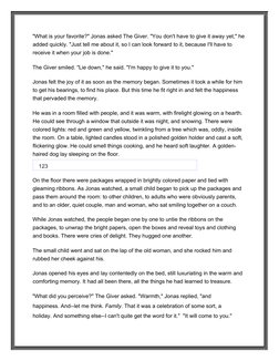 Chapter 16 Summary of The Giver | PDF | The Giver