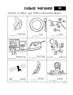 Actividades de lectura: sílabas pla-ple-pli-plu | PDF