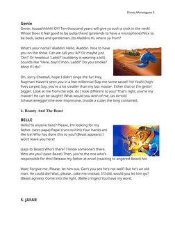 Disney Monologues for Auditions | PDF