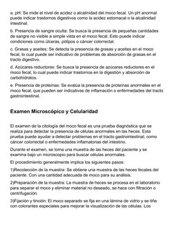 Citología de Moco Fecal y Su Importancia | PDF | Heces | Diarrea