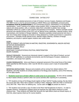 SERE Level C Course Overview | PDF