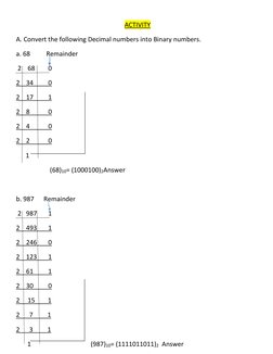 Class 7 Computer Chapter 1: Number System | PDF | Numbers | Decimal