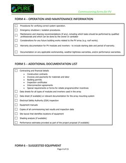 PV System Commissioning Forms | PDF | Photovoltaics | Photovoltaic System