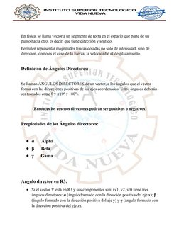 Ángulos Directores de Vectores 3D | PDF | Vector Euclidiano | Ángulo