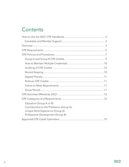 ISC2 CPE Handbook Overview 2024 | PDF | Business