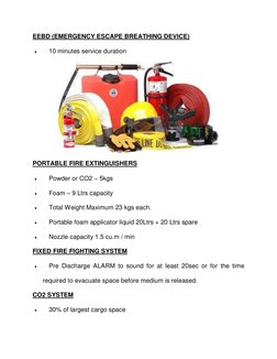 LSA and FFE Standards on Ships | PDF | Equipment | Manufactured Goods