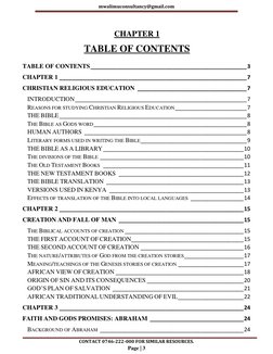Form 1 Cre Simplified Notes | PDF | Genesis Creation Narrative | Abraham
