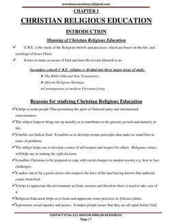 Form 1 Cre Simplified Notes | PDF | Genesis Creation Narrative | Abraham