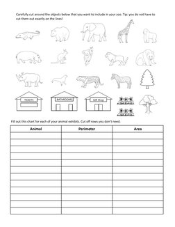 Design Your Zoo: Area & Perimeter Challenge | PDF | Zoo | Organisms