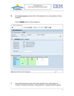 SAP CK40N Costing Run Guide | PDF | Icon (Computing) | Button (Computing)
