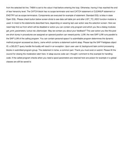 ABAP Submit Program with Parameters Example | PDF | Computer Program | Programming