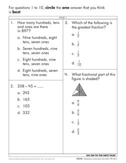 NZ Mathematics Summative Test 2B | PDF
