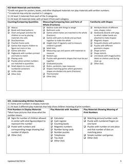 ECERS-3 Materials Checklist Guide | PDF