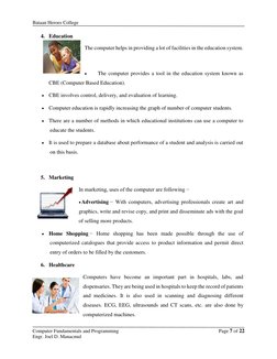 Computer Fundamentals and Programming Module | PDF