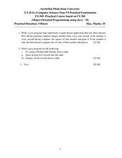 TYBSc CS Sem-VI Practical Solutions | PDF | Java (Programming Language ...