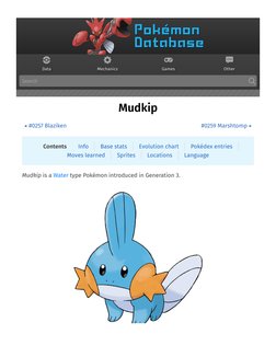 Mudkip Evolution and Learnset Guide | PDF | Pokémon | Japanese Games