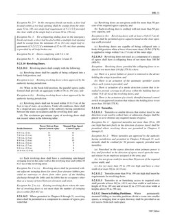 NFPA 101 Egress Requirements for 49+ | PDF | Door | Stairs