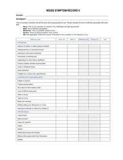 CADDRA ADHD Assessment Toolkit Overview | PDF | Anxiety | Attention ...