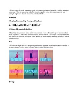 Six Dance Movement Qualities Explained | PDF | Dances | Performing Arts