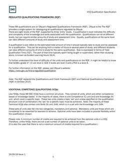 IMI VCQ Qualification Guidance Document | PDF | Educational Assessment ...